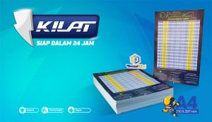 Cetak Brosur Kilat Ukuran A4 Fulllcolor Siap dalam 24 jam!