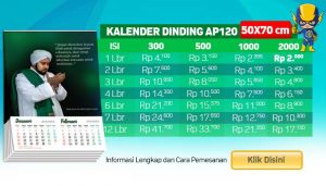 Cetak Kalender Murah Rp 900 / Pcs. Bisa diskon lagi lho!