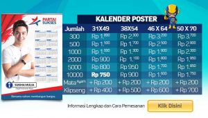 Cetak Kalender Murah Rp 900 / Pcs. Bisa diskon lagi lho!