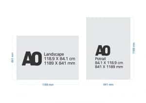 Ukuran kertas Seri A, A0, A1, A2, A3, A4, A5, A6, A7, A8, A9, A10