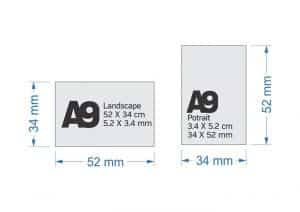Ukuran kertas Seri A, A0, A1, A2, A3, A4, A5, A6, A7, A8, A9, A10