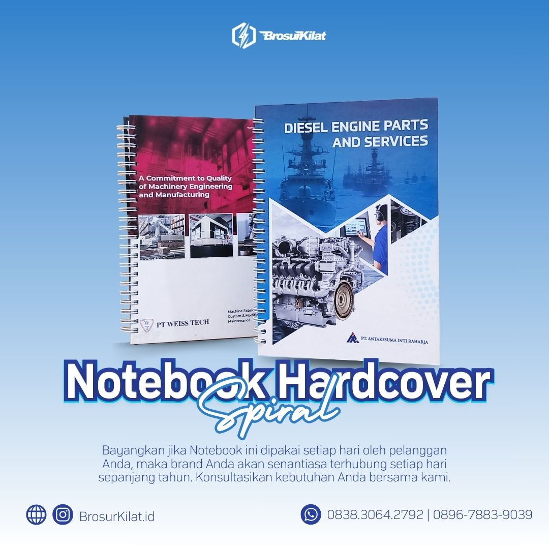 Cetak Notebook Custom untuk memperkuat brandmu