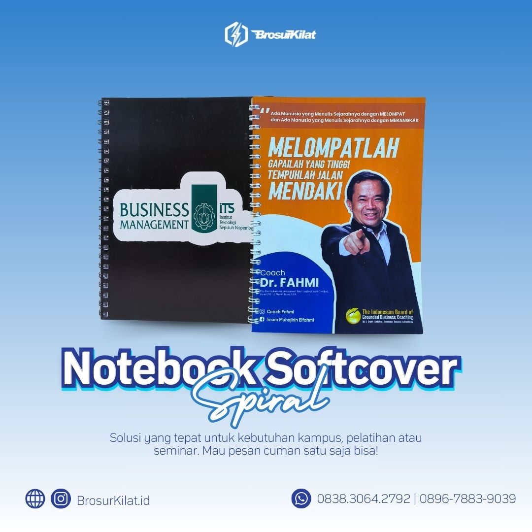 Cetak Notebook Custom untuk memperkuat brandmu
